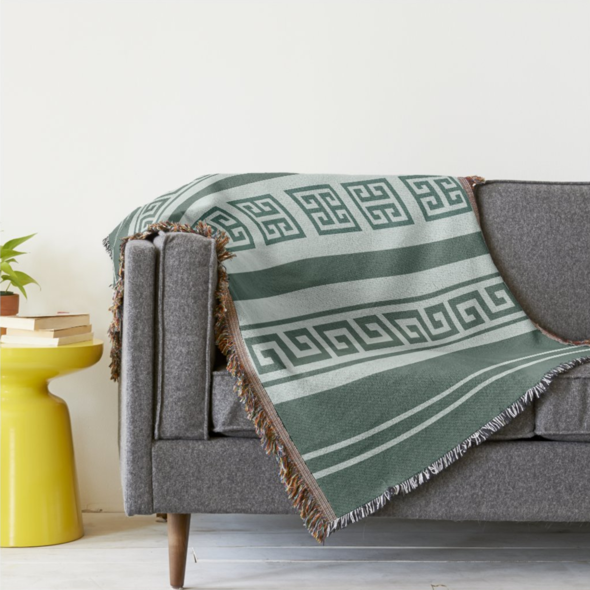 Greek Key Throw Blanket - Buddhans Boutique