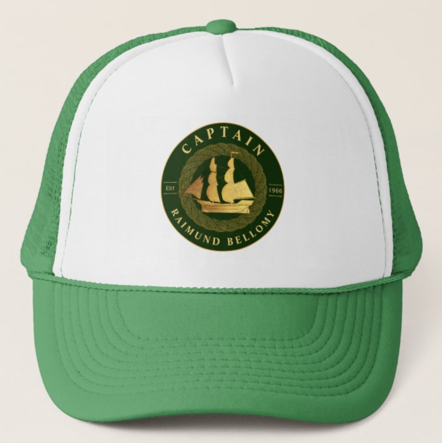 Gold Sail Ship Trucker Hat - Buddhans Boutique